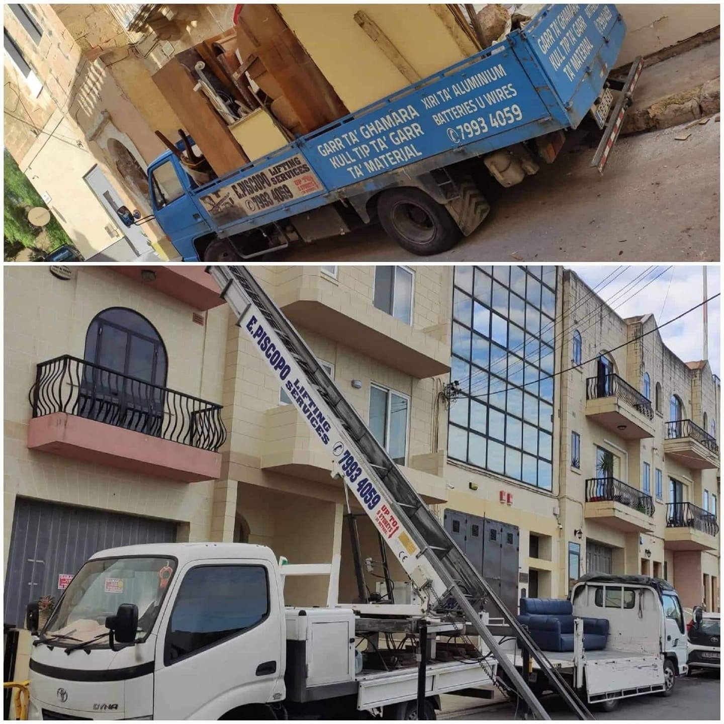 E. Piscopo Lifting, Skip Hire & Home Removals Malta