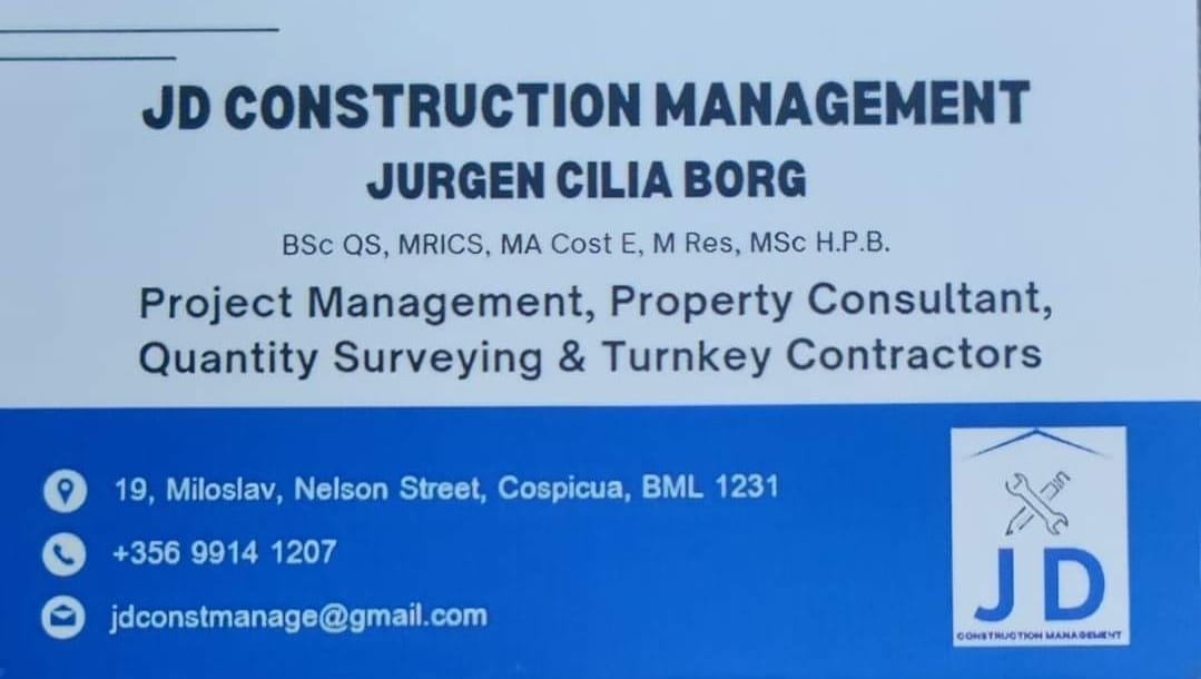 JD Construction Management Malta